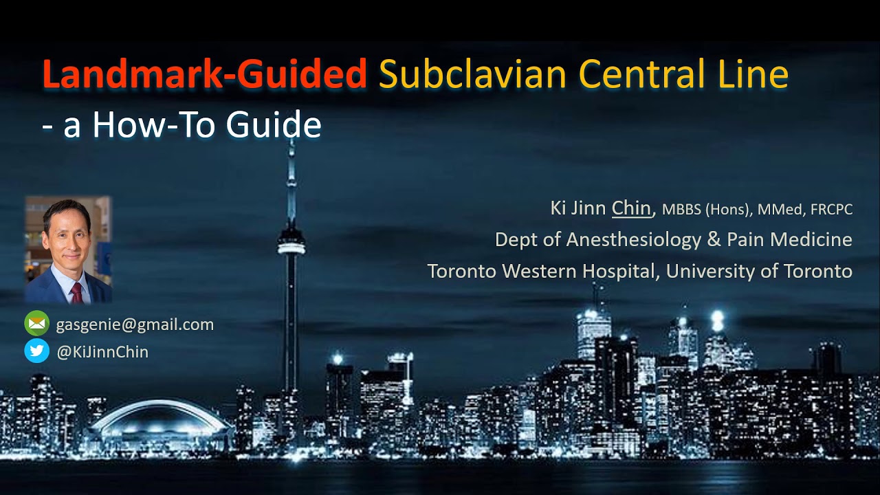 LANDMARK-guided Subclavian Central Line Insertion - a How-To Guide ...