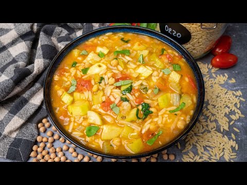 Leek and Fennel Soup with Orzo
