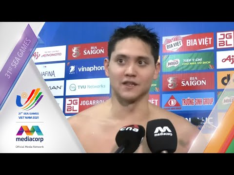 Joseph Schooling pays tribute to his dad after winning 4x100m medley relay finals | SEA Games 2021