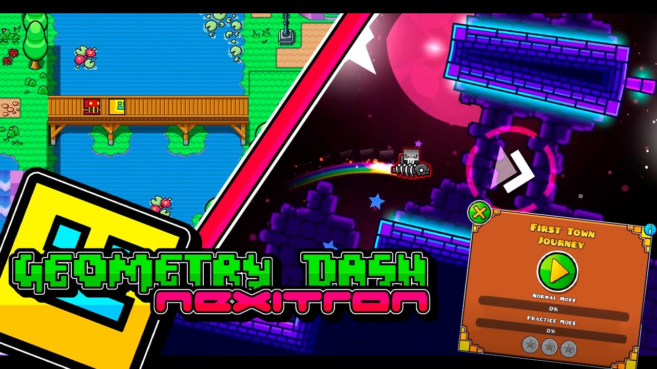 First Town Journey by @DAPixelhero | Geometry Dash: Nexitron Chapter ...