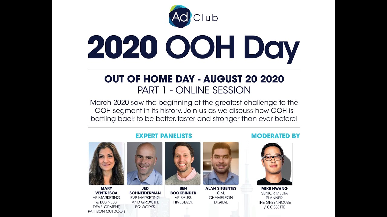 OOH Day 2020 | Part 1 - Online Session - YouTube