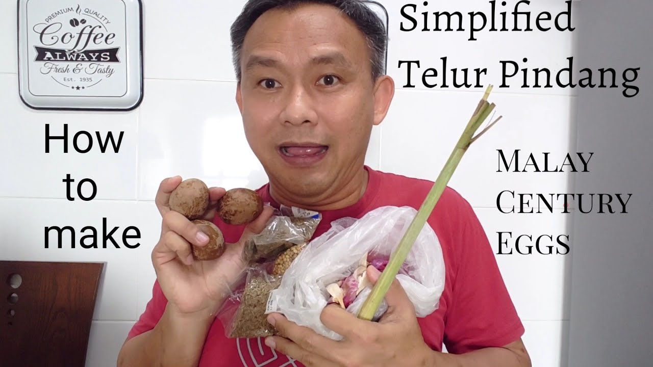 How to make a simple Telur Pindang or Malay Century Eggs - YouTube