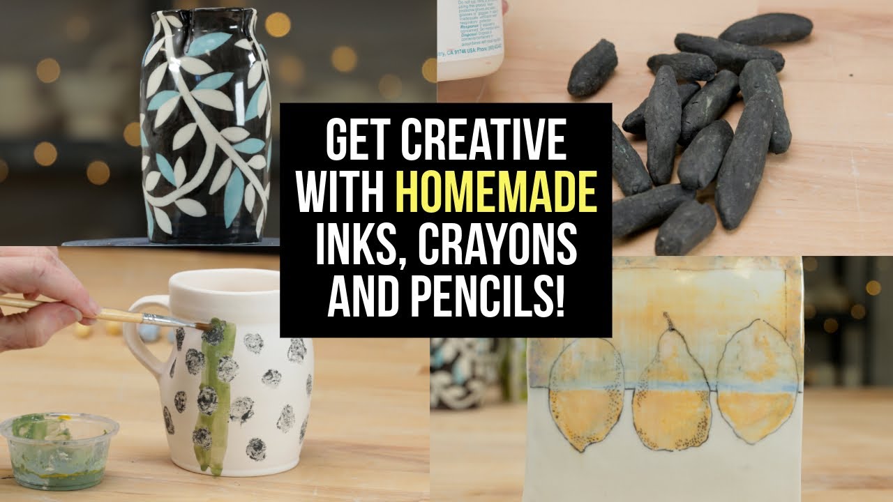 Diy Ceramic Decorating Tools: From Pencils To Crayons And Inks ...