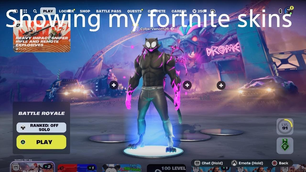 Showing my fortnite skins - YouTube