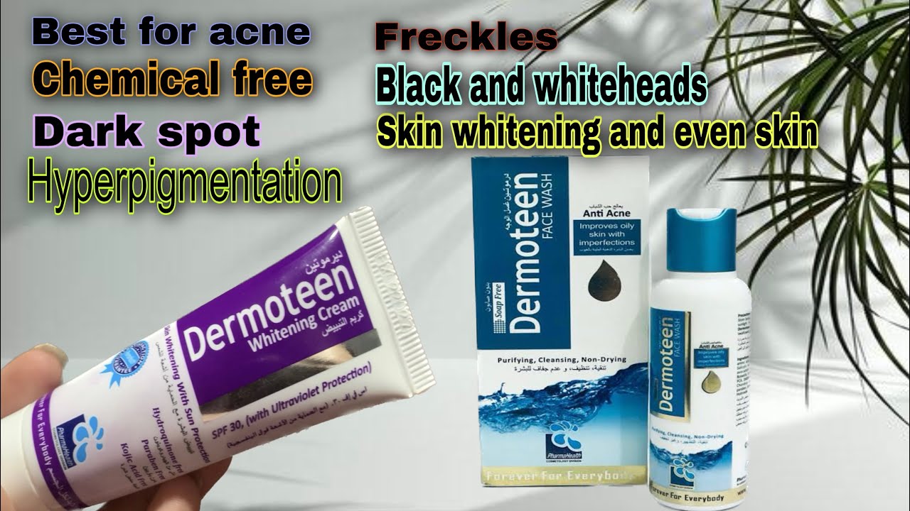 Dermoteen whitening cream & acne face wash get glowing and clear skin ...