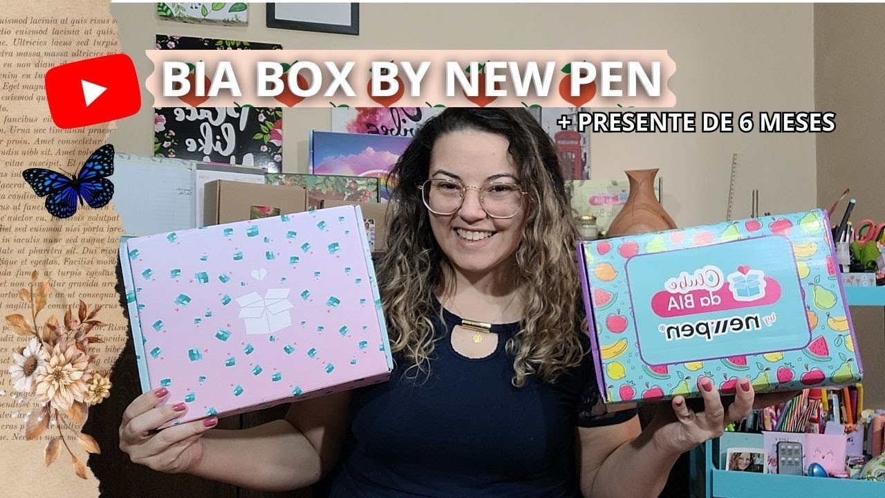 BIA BOX 24 FRUIT BY NEW PEN. Unboxing Clube de papelaria de assinatura ...