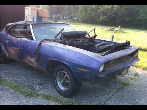 RUST IN PIECE! DEAD ON ARRIVAL CUDA CONVERTIBLE MAY NOT BE REVIVABLE ...