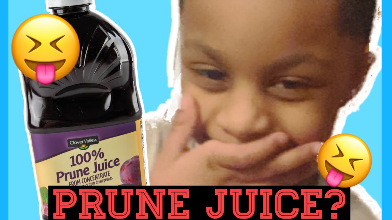 How Does Prune Juice Taste? What does Roman think? Kid taste test - YouTube