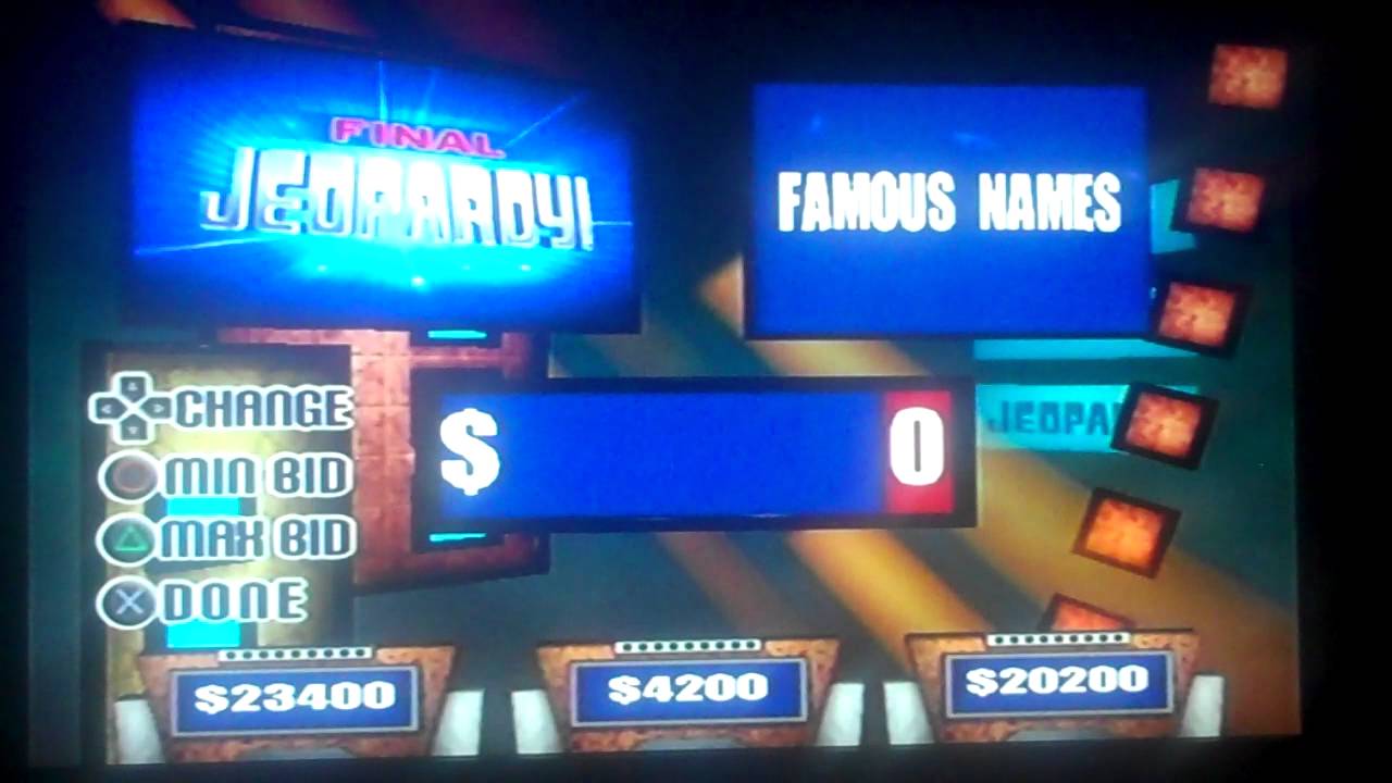 Jeopardy PS2 Game 10 Part 3 - YouTube