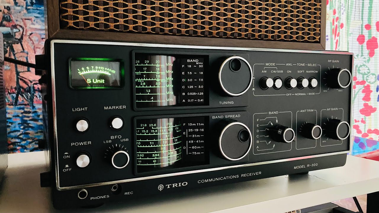 TRIO R-300 SSB受信HiFi化 再度定数を見直してTGC Netや7MHz QSOを受信(3:35〜) Ham radio BCL ...