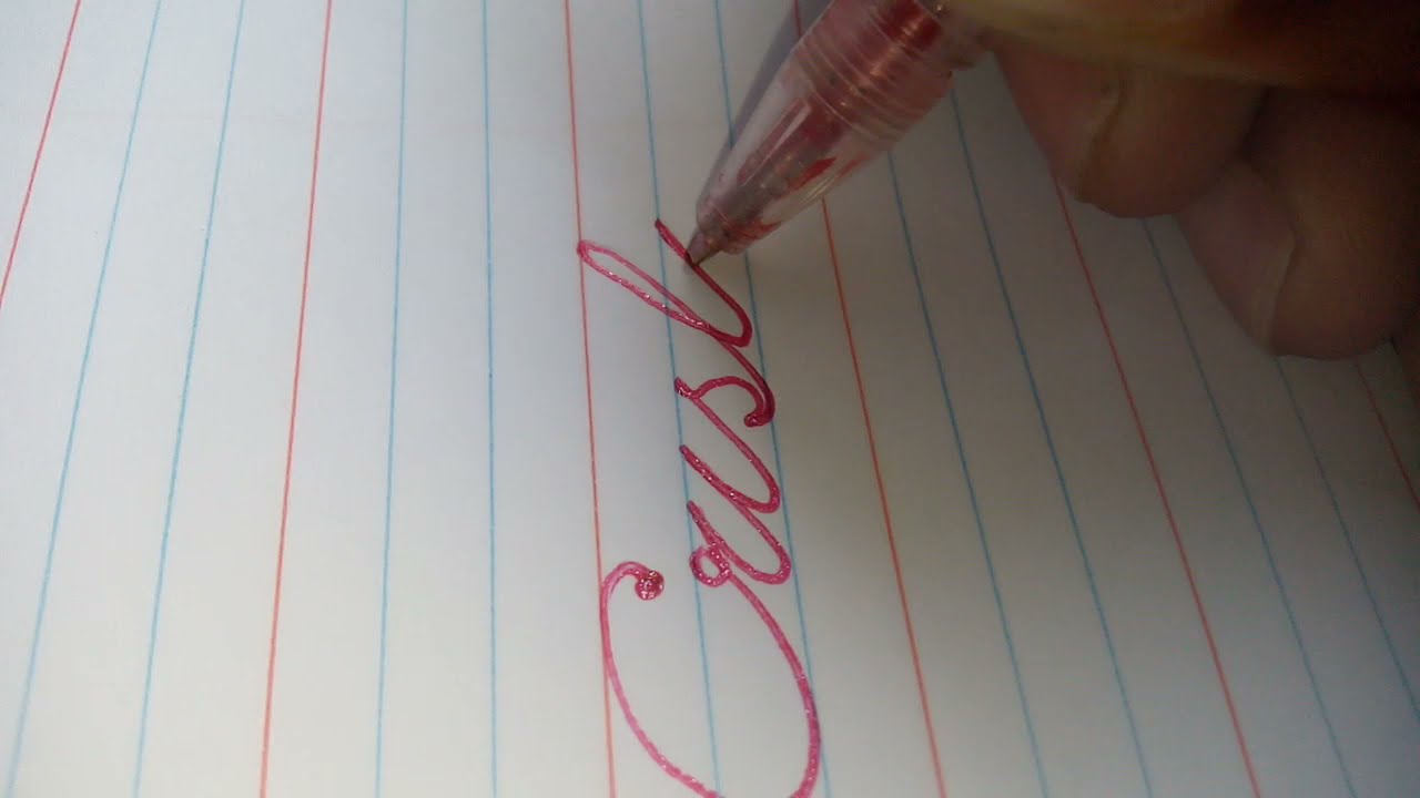 How to write Cristiano Ronaldo Cursive Writing, Clean and neat ...