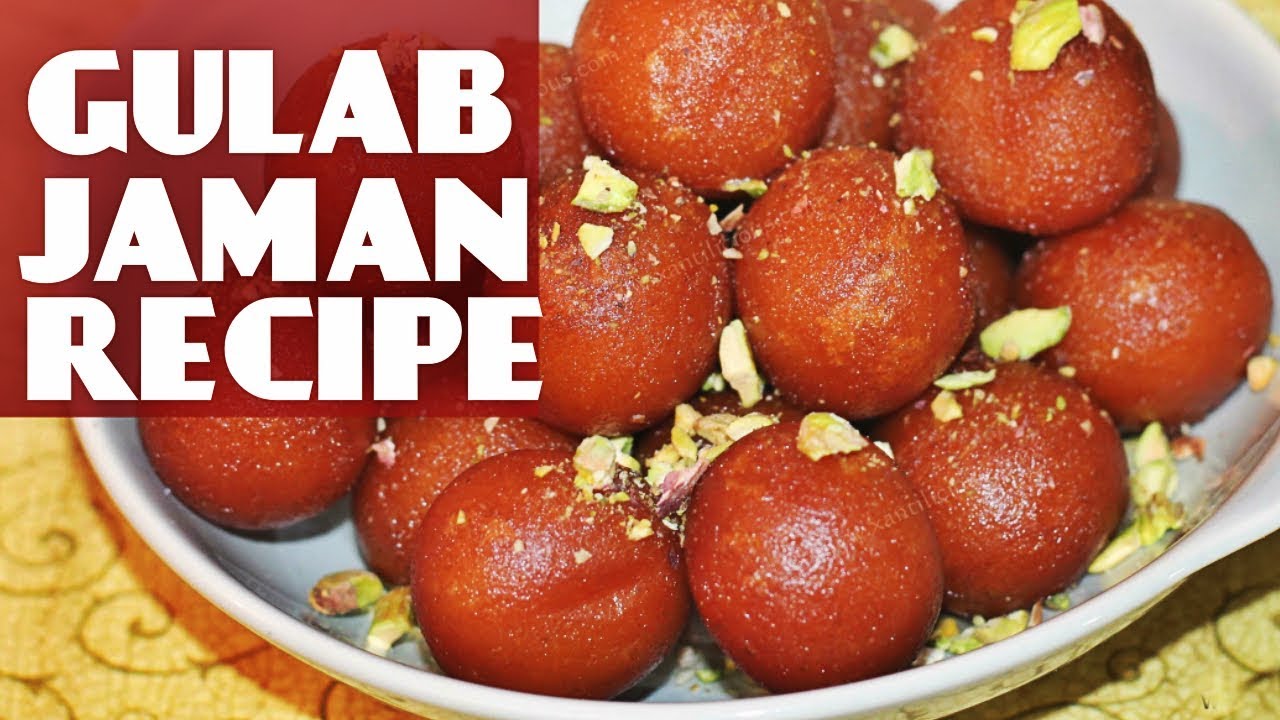 GULAB JAMAN RECIPE IN URDU / HINDI BY CHEF FOOD | Eid Dessert - YouTube