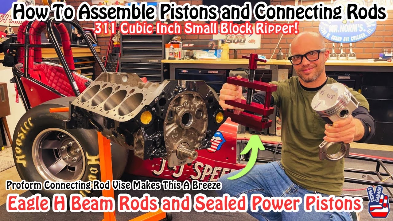 EASY! How To Assemble Pistons and Connecting Rods in a Small Block ...