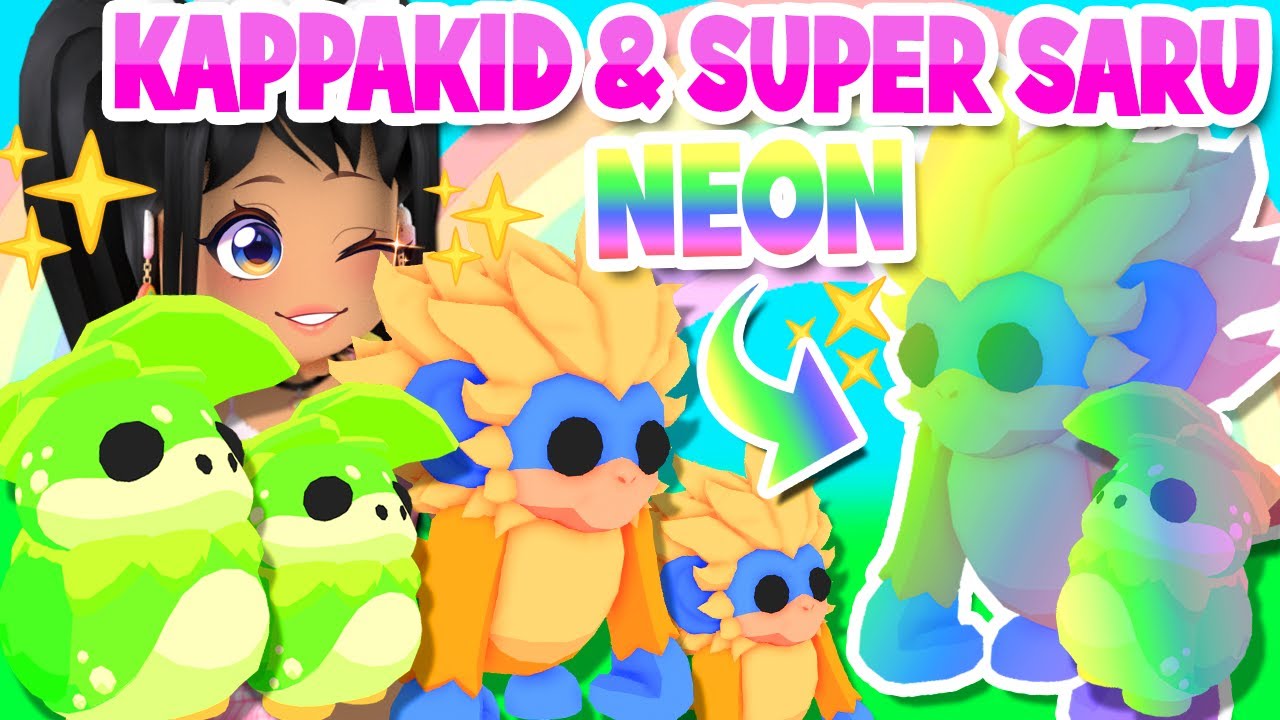 MAKING NEON KAPPAKID & SUPER SARU + TRICKS in Adopt Me! (roblox) - YouTube