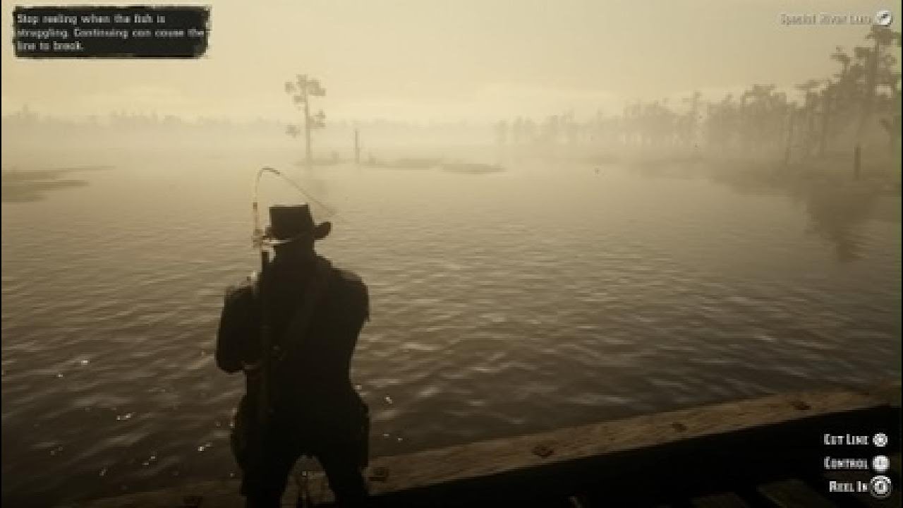 RDR2 How and where to catch the legendary lake sturgeon - YouTube