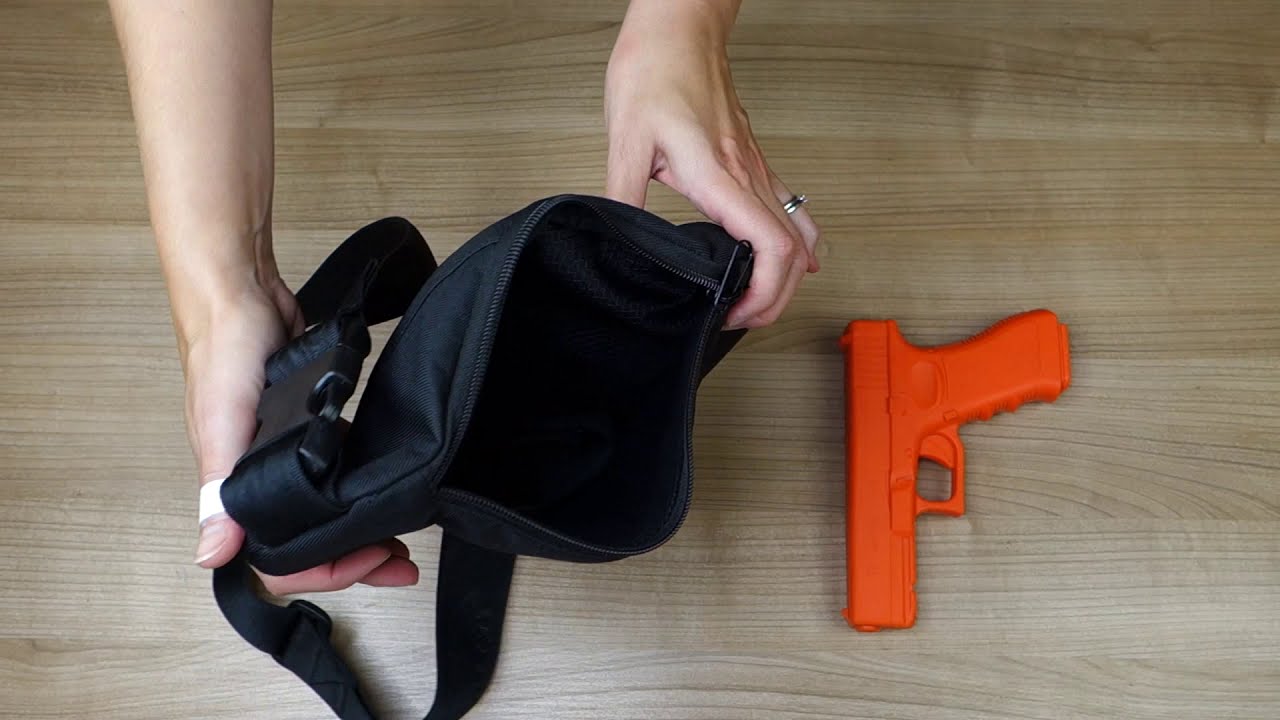 Slim Design Concealed Gun Bag - G107 - YouTube
