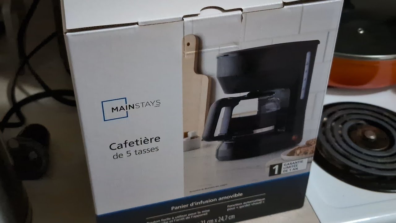 MAINSTAYS 5 Cups Coffee Maker Unboxing ☕ - YouTube