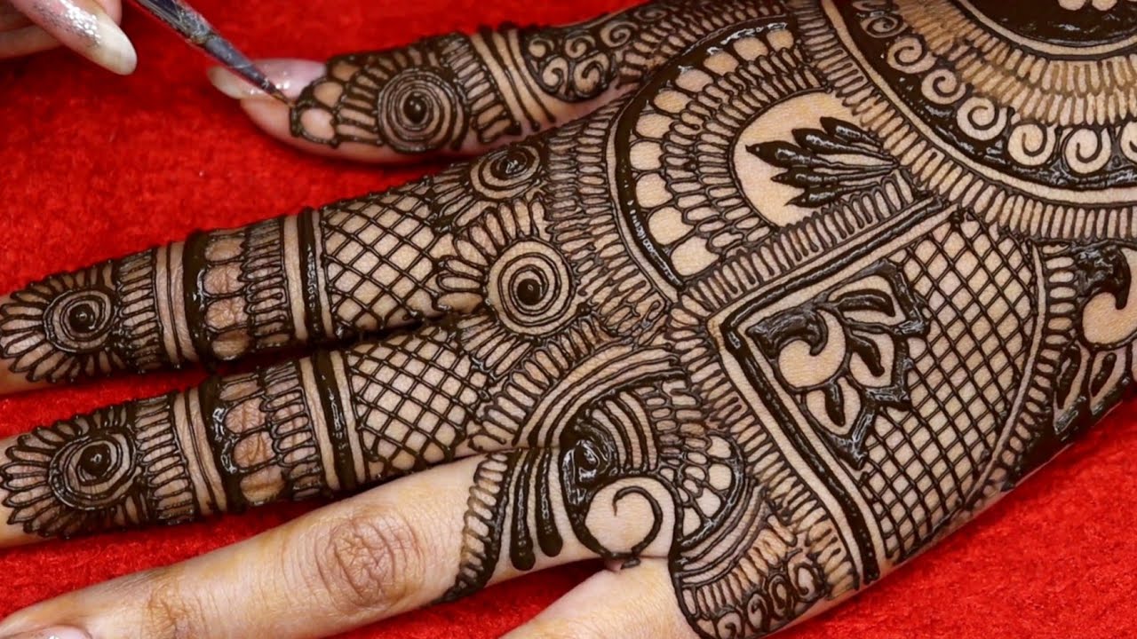 Easy Full Hand Mehndi Design | Backhand Bridal Mehndi Design | Simple ...