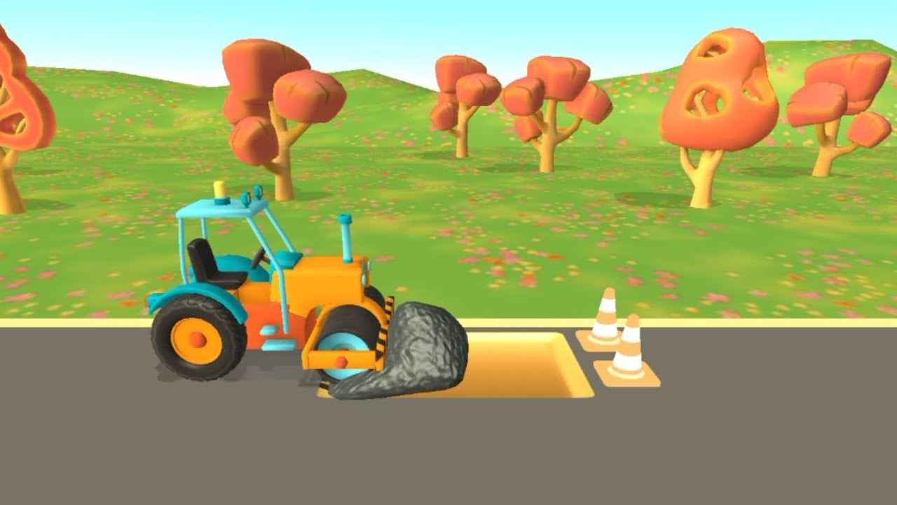 Road roller cartoon, best cartoon and road repairs cartoon, cartoon for ...