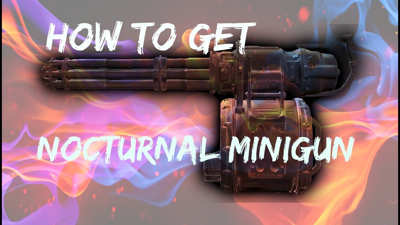 Fallout 4 legendary weapon (Nocturnal Minigun) - YouTube