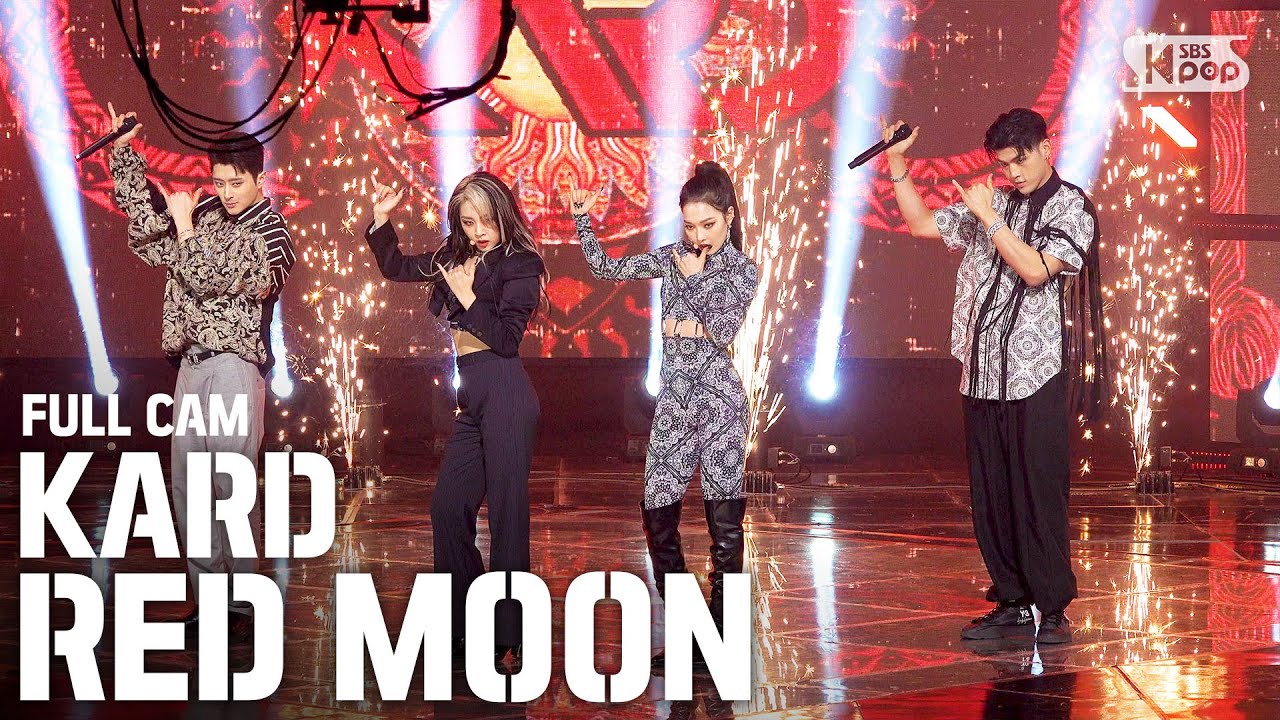 [안방1열 직캠4K] 카드 'RED MOON' 풀캠 (KARD Full Cam)│@SBS Inkigayo_2020.3.1 ...