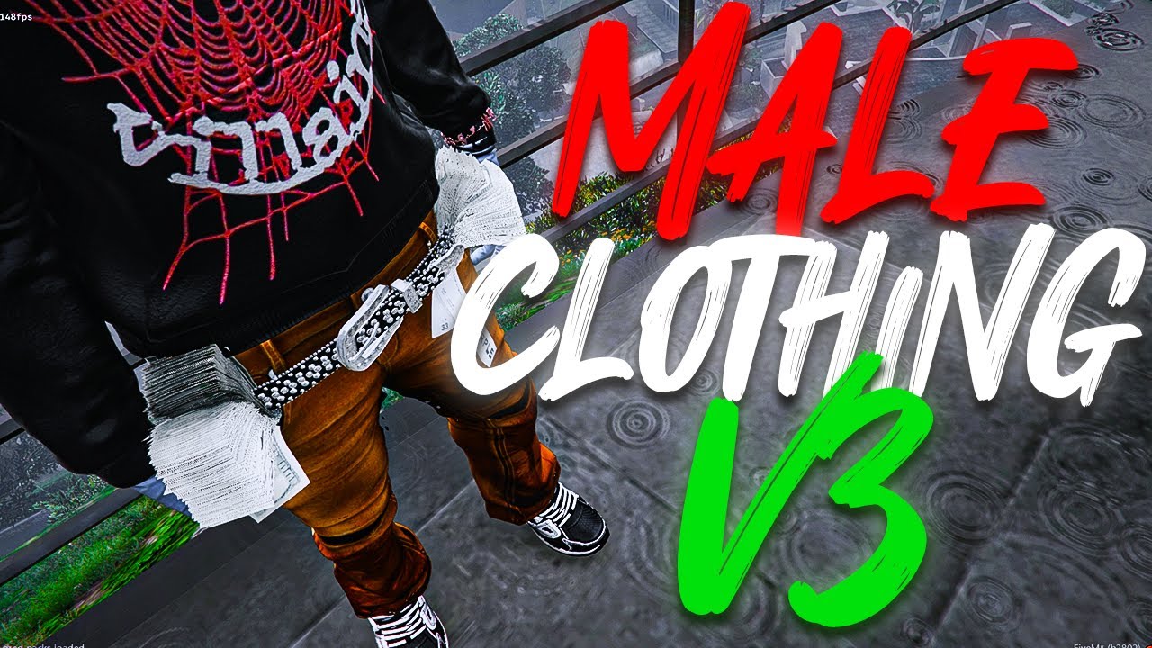 2023 MALE CLOTHING PACK V3 | GTA FIVEM | BE EAZY CLOTHING PACK | NEW ...