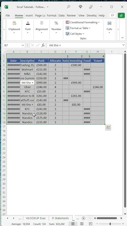 Quickly space rows and columns in excel 15/99 - YouTube