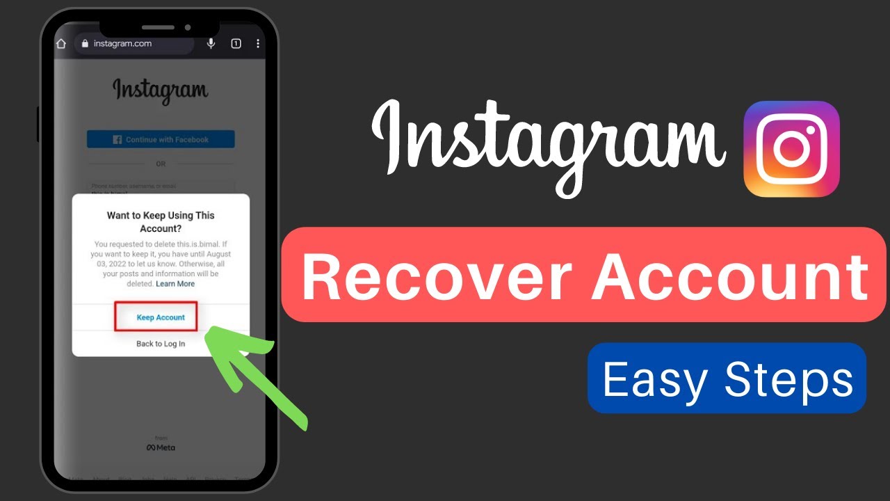 How To Recover Deleted Instagram Account !! - YouTube