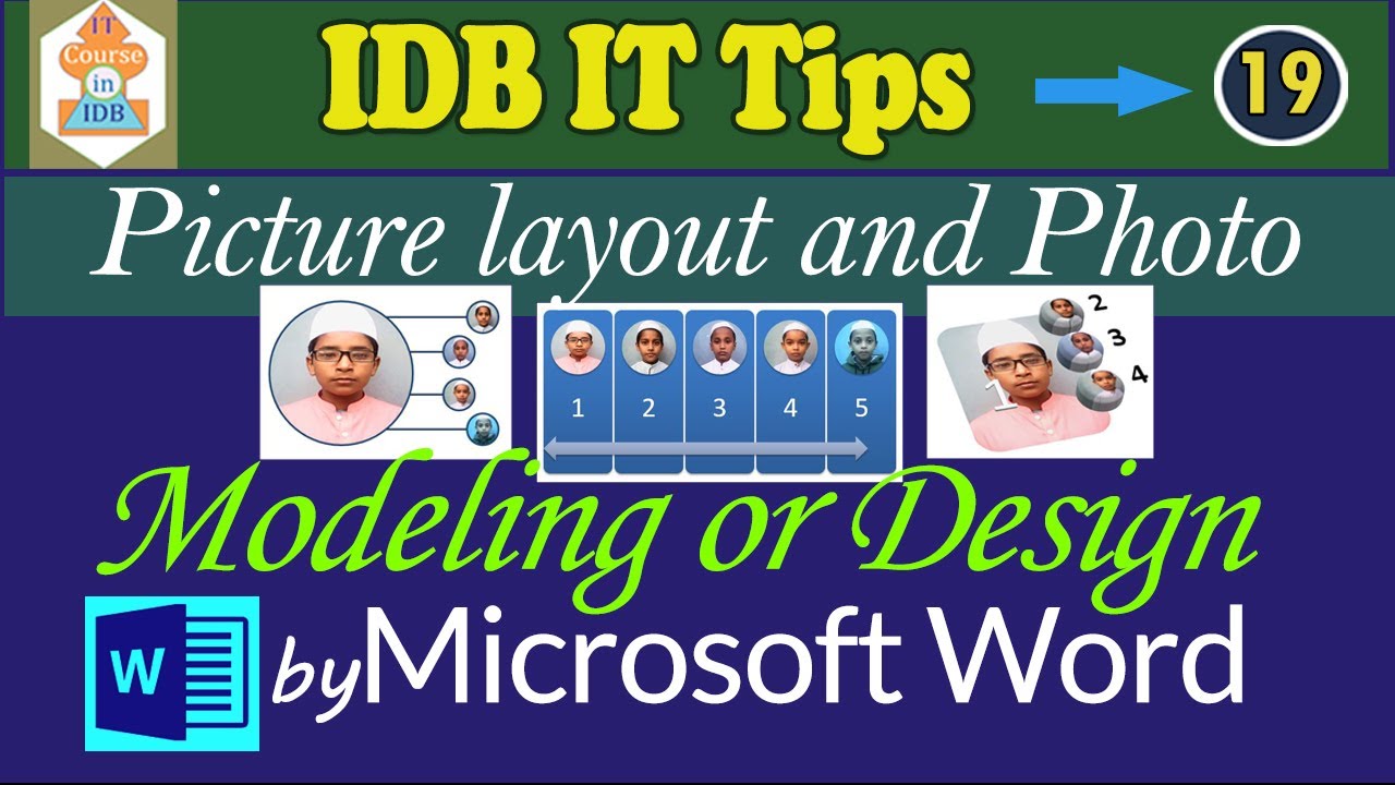 picture layout and photo modeling or photo design - YouTube