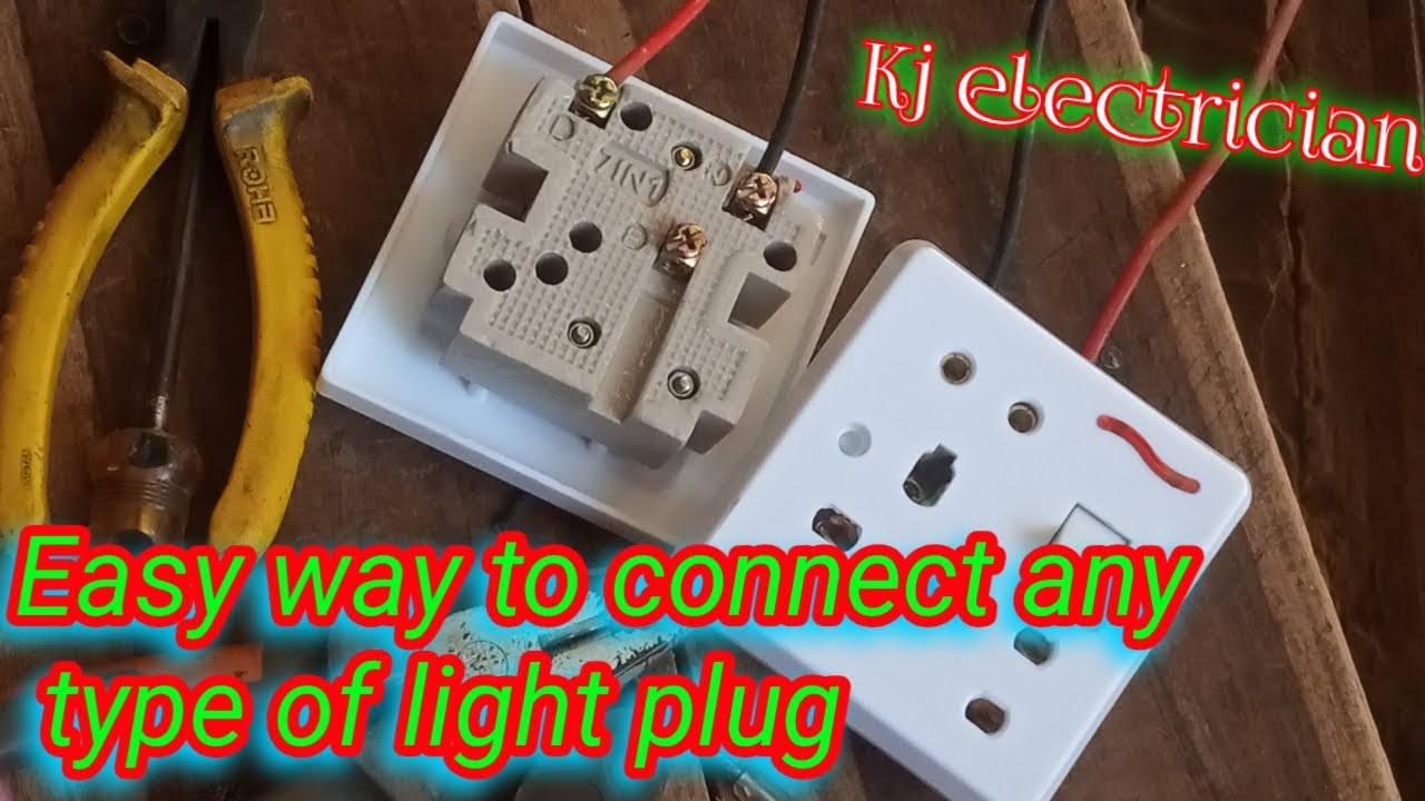 A complete and easy way to make a power plug connection/2 difference ...