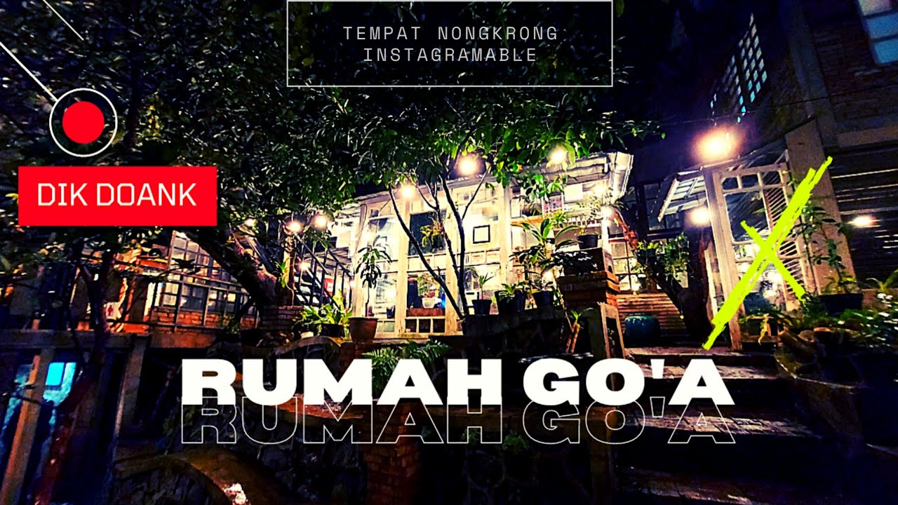 RUMAH GO'A || CAFENYA DIK DOANK COZY BANGET ADA KERETA APINYA ! - YouTube