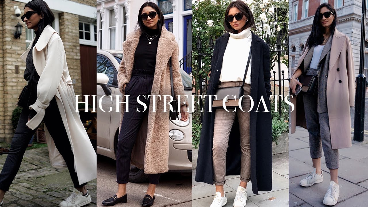 HIGH STREET COATS | VERTICAL LOOKBOOK - YouTube