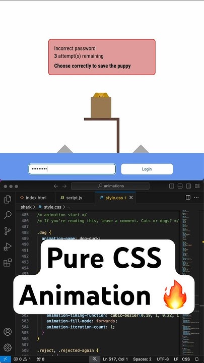 Save the Puppy CSS Animation - YouTube