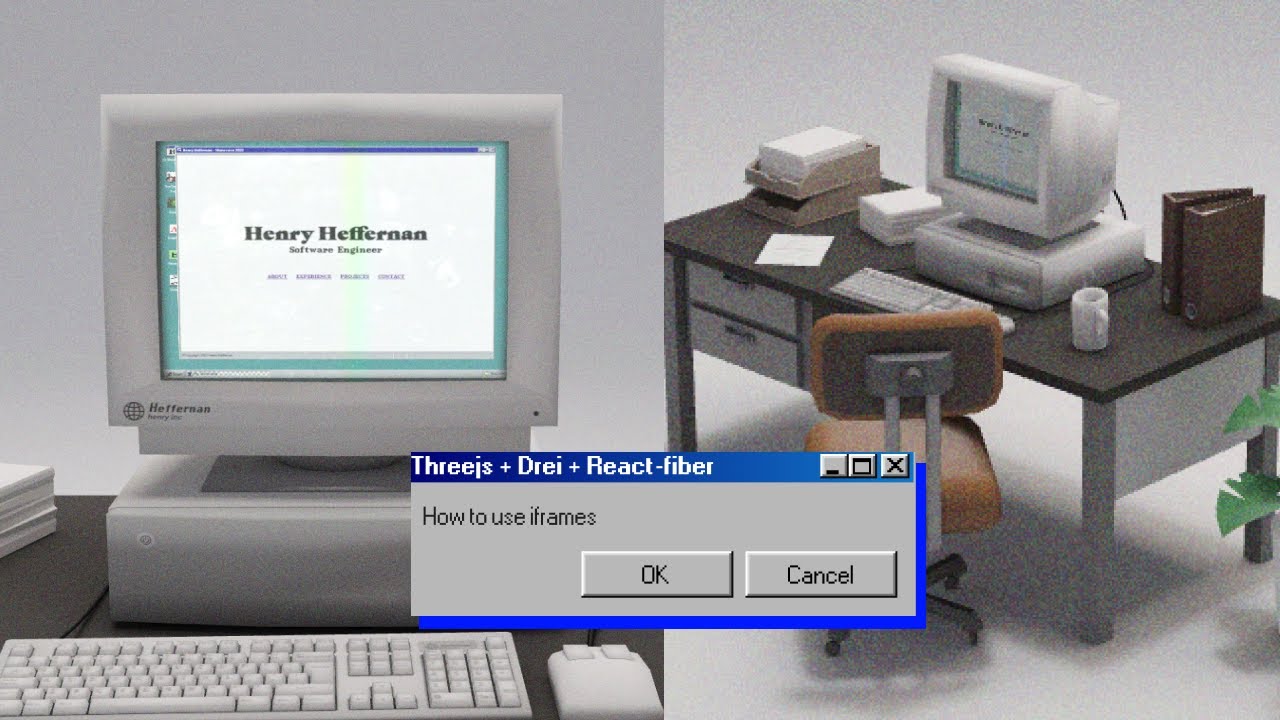 How To Use Iframes With Threejs React Fiber Drei Youtube