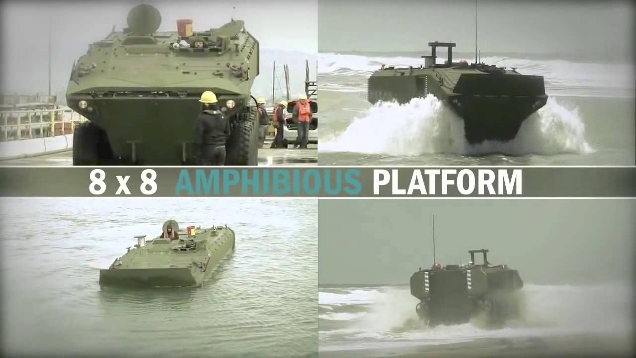 ‪BAE Systems SuperAV 8X8 Marine Personnel Carrier MPC Testing - YouTube