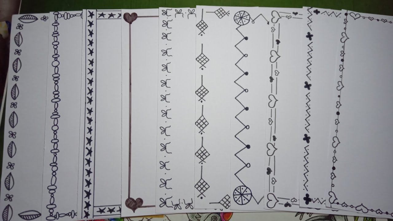 10 Black🖤🔥Border Designs For Project and Assignment/Easy and Beautiful ...
