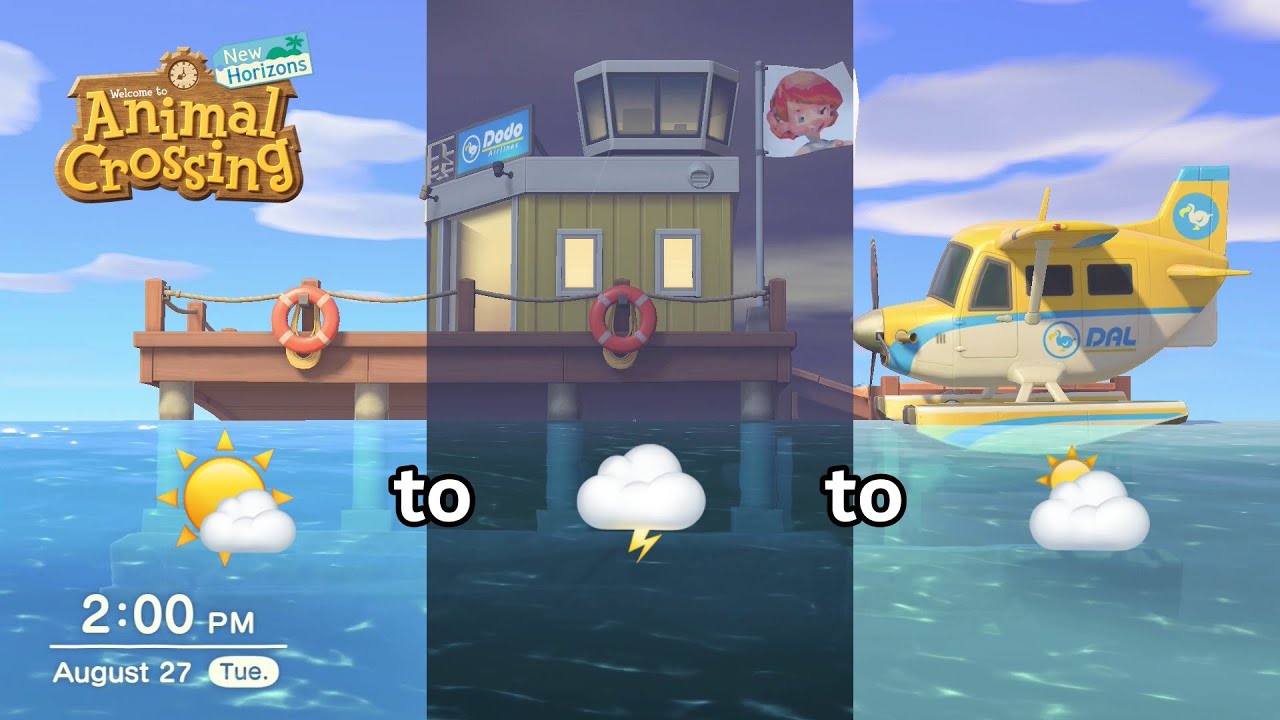 Super bipolar weather in Animal Crossing: New Horizons - Sunny to ...