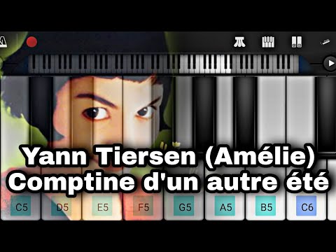 Yann Tiersen - Comptine d'un autre été (PERFECT PIANO) Amélie |EASY Piano Mobile| Walkband App