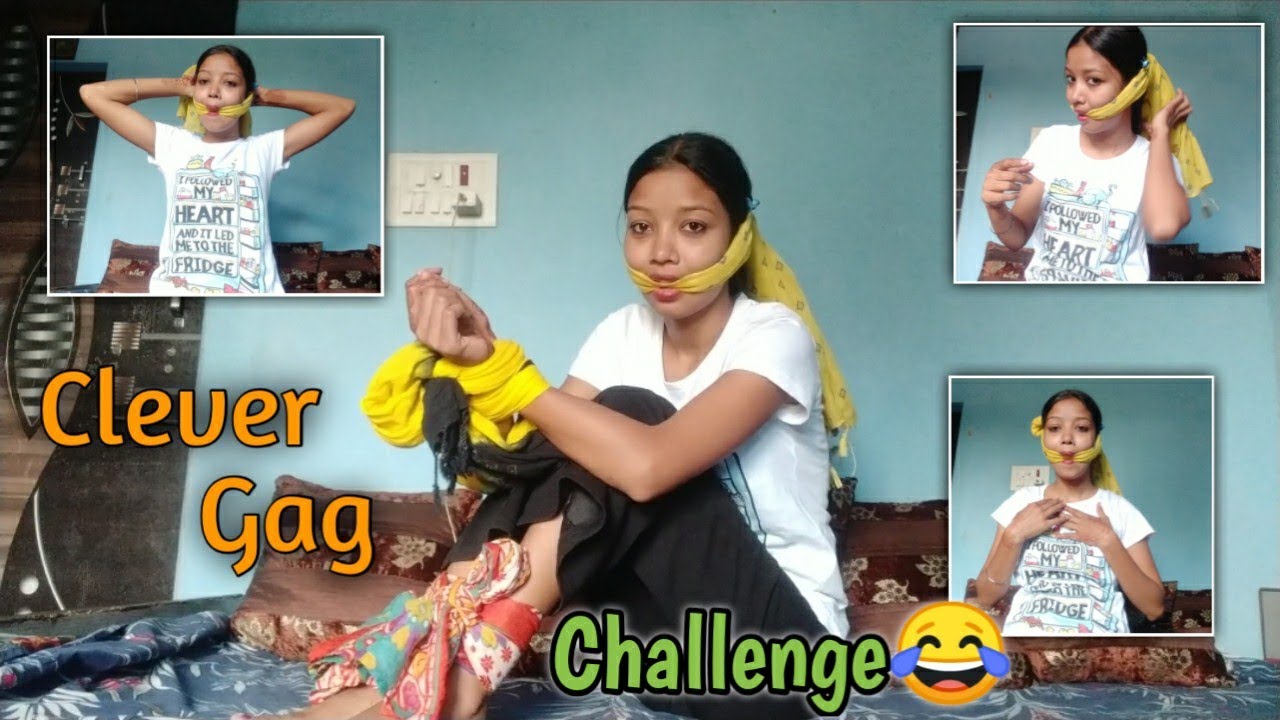 Cleave Gag, Scarf Tied Between The Teeth l With Verry Funny🤣And ...