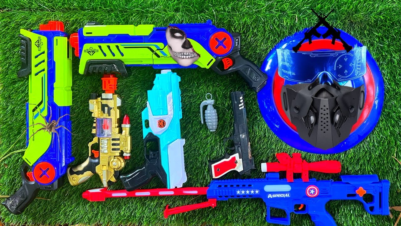 Cleans Sniper Rifles, Granat, Block Pistol, Nerf Wars, Doraemon gun ...