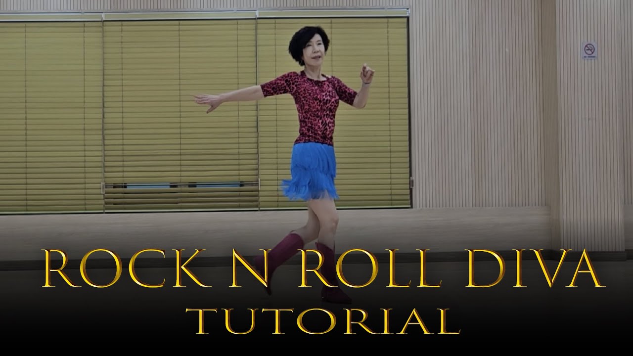 "Rock N Roll Diva" Linedance (Tutorial) / "락 엔 롤 디바" 라인댄스 스텝 설명/Easy Intermediate - YouTube