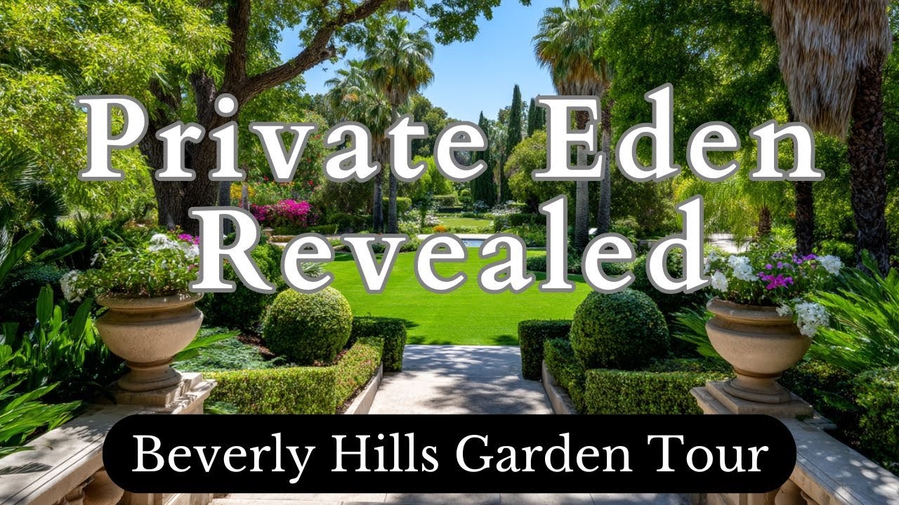 Inside Beverly Hills' Most Expensive Gardens 🌴 | Luxury Outdoor Design ...