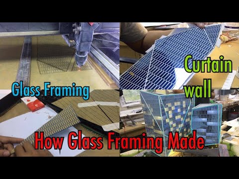 How The Curtain Glass Of The Model Made - YouTube
