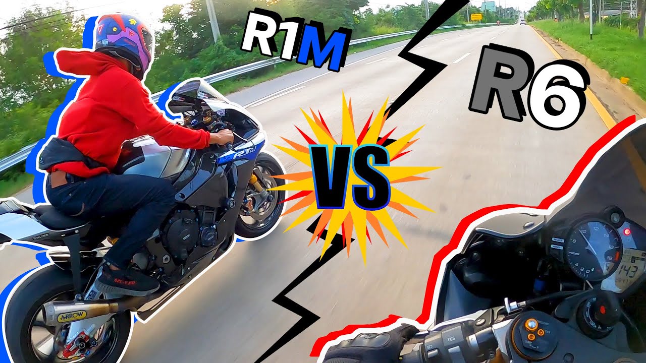 R6 VS R1M ทางตรงใครจะแรงกว่ากัน!! LayzaRacing - YouTube
