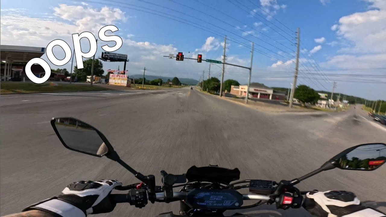 I accidentally ran a red light in front of a cop!! - YouTube