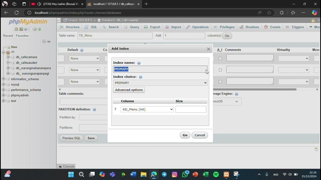 Tutorial cara menginstal XAMPP dan membuat Database - YouTube
