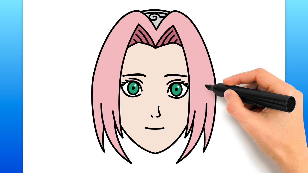 How To Draw Sakura Haruno Easy Drawing Tutorial Youtube