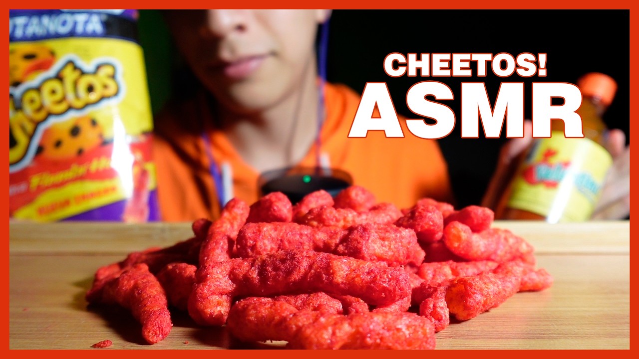 ASMR comiendo CHEETOS FLAMING HOT con SALSA VALENTINA (Crujientes y ...