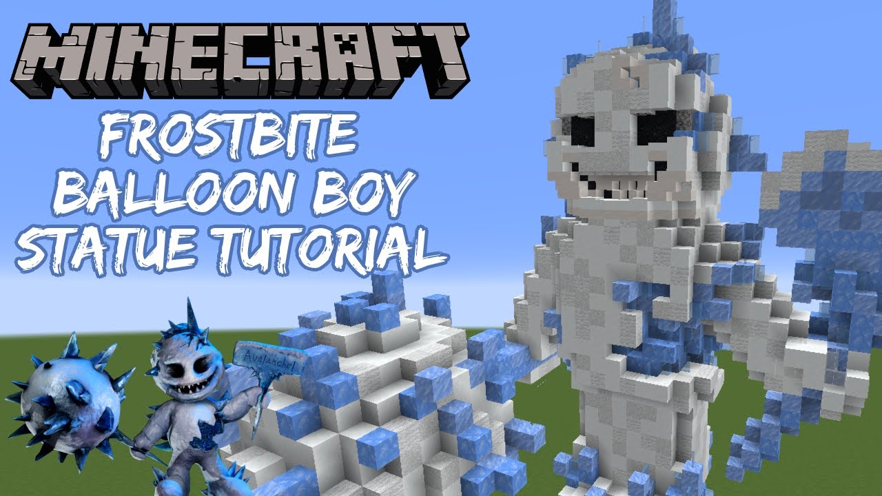 Minecraft Tutorial: Frostbite Balloon Boy Statue (Five Nights at Freddy ...
