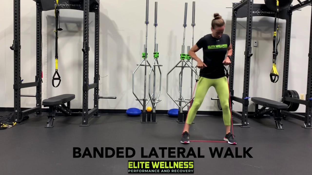 Banded Lateral Walk - YouTube